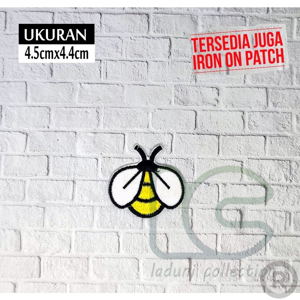 Jual PATCH BORDIR LEBAH BEE/Patch Tempel untuk Baju kaos tas busana ...