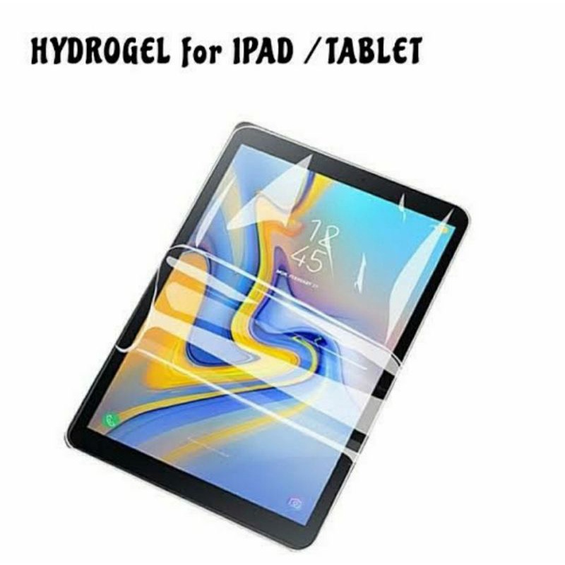 Jual anti gores bahan hydrogel clear hd untuk tablet/ipad all merek all ...