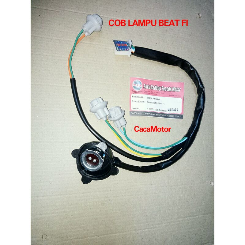 Jual KABEL LAMPU DEPAN BEAT F1 ( SOKET/ FITTING LAMPU DEPAN ) ( MERK ...