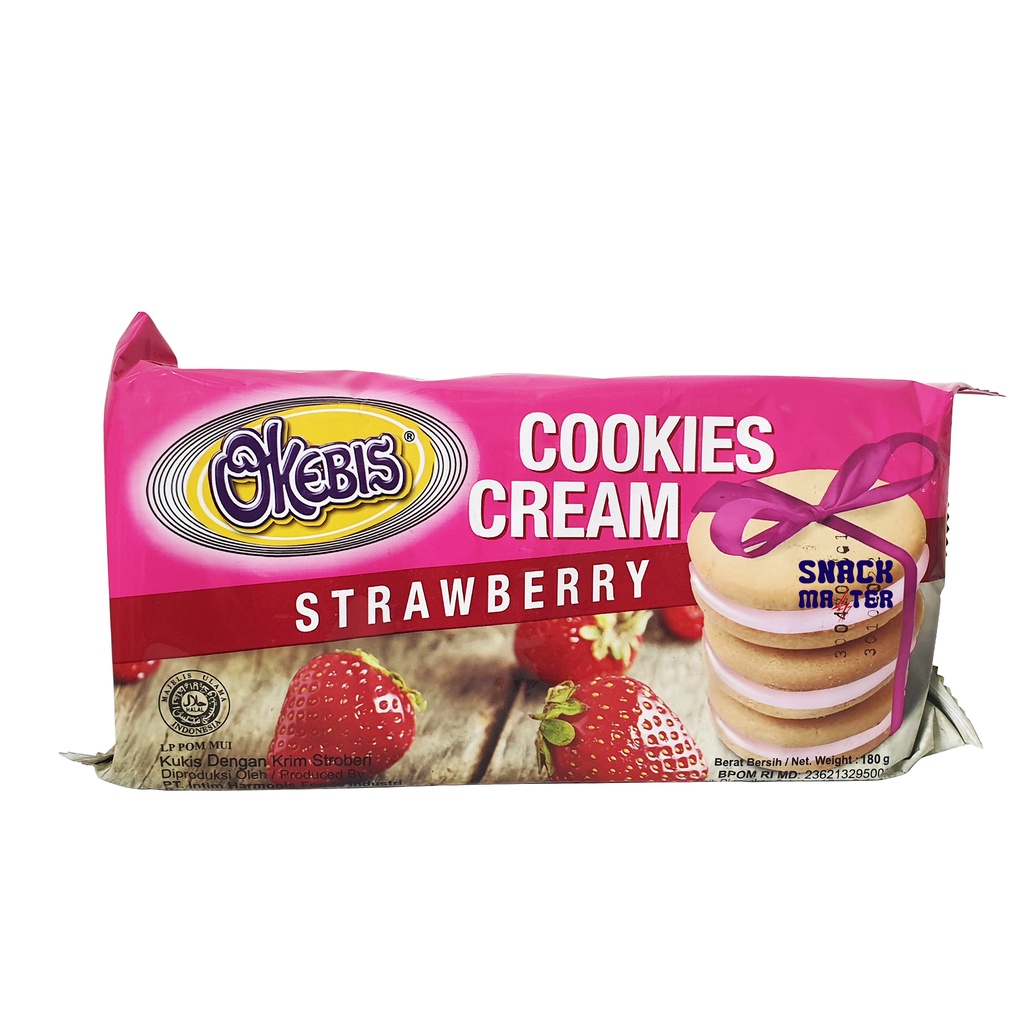 Jual Okebis Cookies Cream - Netto 180 gr | Shopee Indonesia