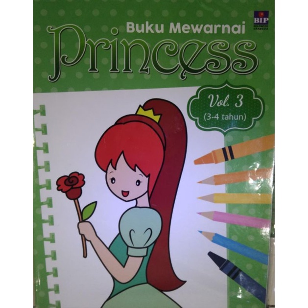 Jual Buku Mewarnai Princess Vol.3 ( Usia 3 - 4 Tahun ) | Shopee Indonesia