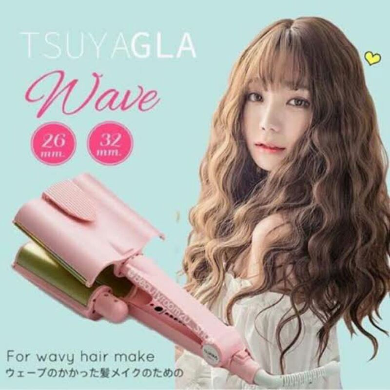 Jual CATOK RAMBUT WAVE KOREA TSUYAGLA 32mm(preloved masih oke banget) | Shopee Indonesia