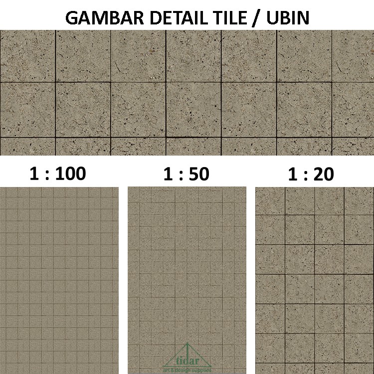 Jual Kertas Motif / Corak Ubin Skala - Lantai - Tile / Miniblock #20 ...