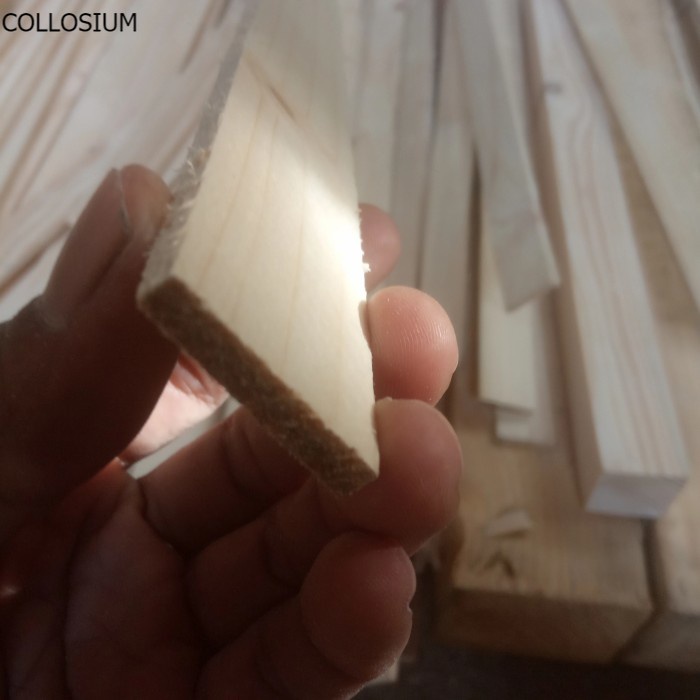 Jual Reng Kayu Tipis 100x4x0,5 Isi 5pcs List Kayu Pinus Jati Belanda ...