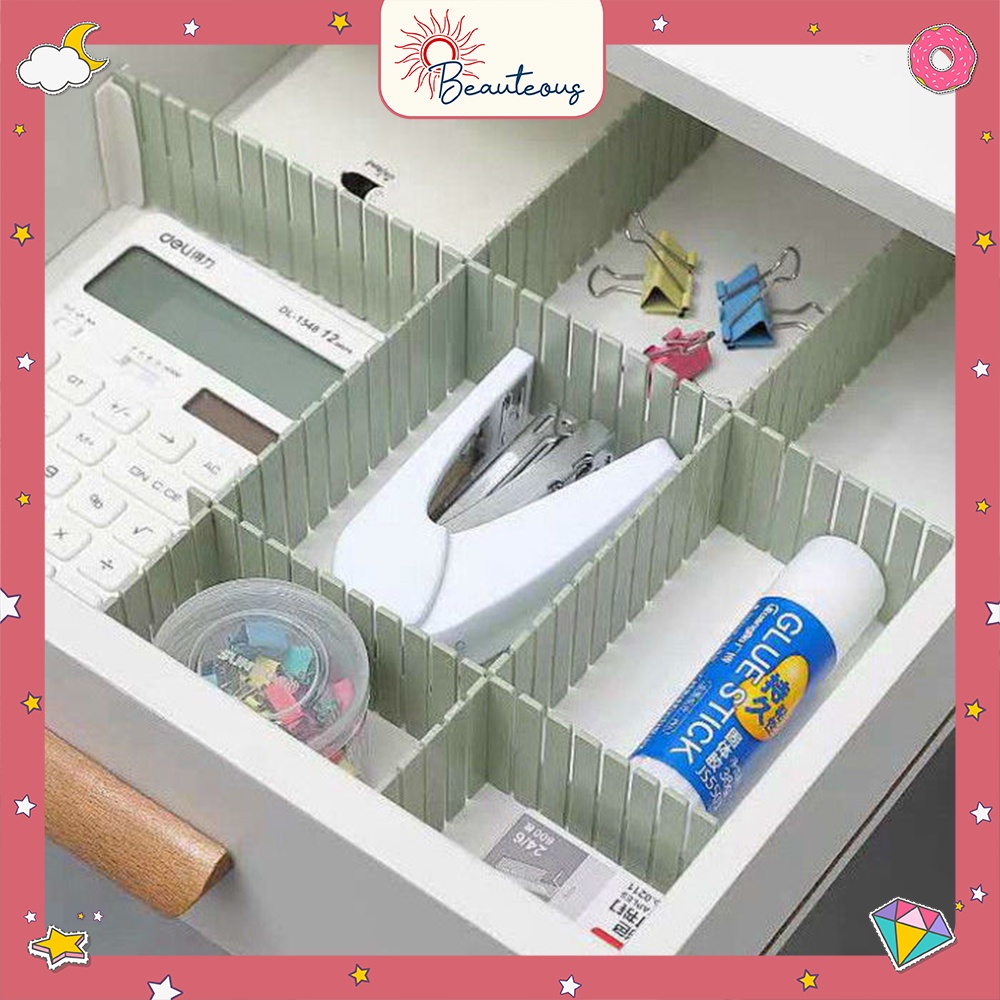 Jual Sekat Laci Pembatas Alat Tulis Kosmetik Partisi Sekat Drawer ...