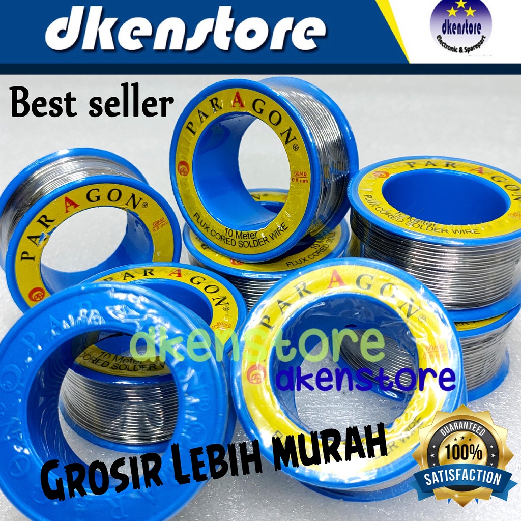 Jual Timah Solder Paragon 10m tenol tinol solder 10 meter solder murah ...