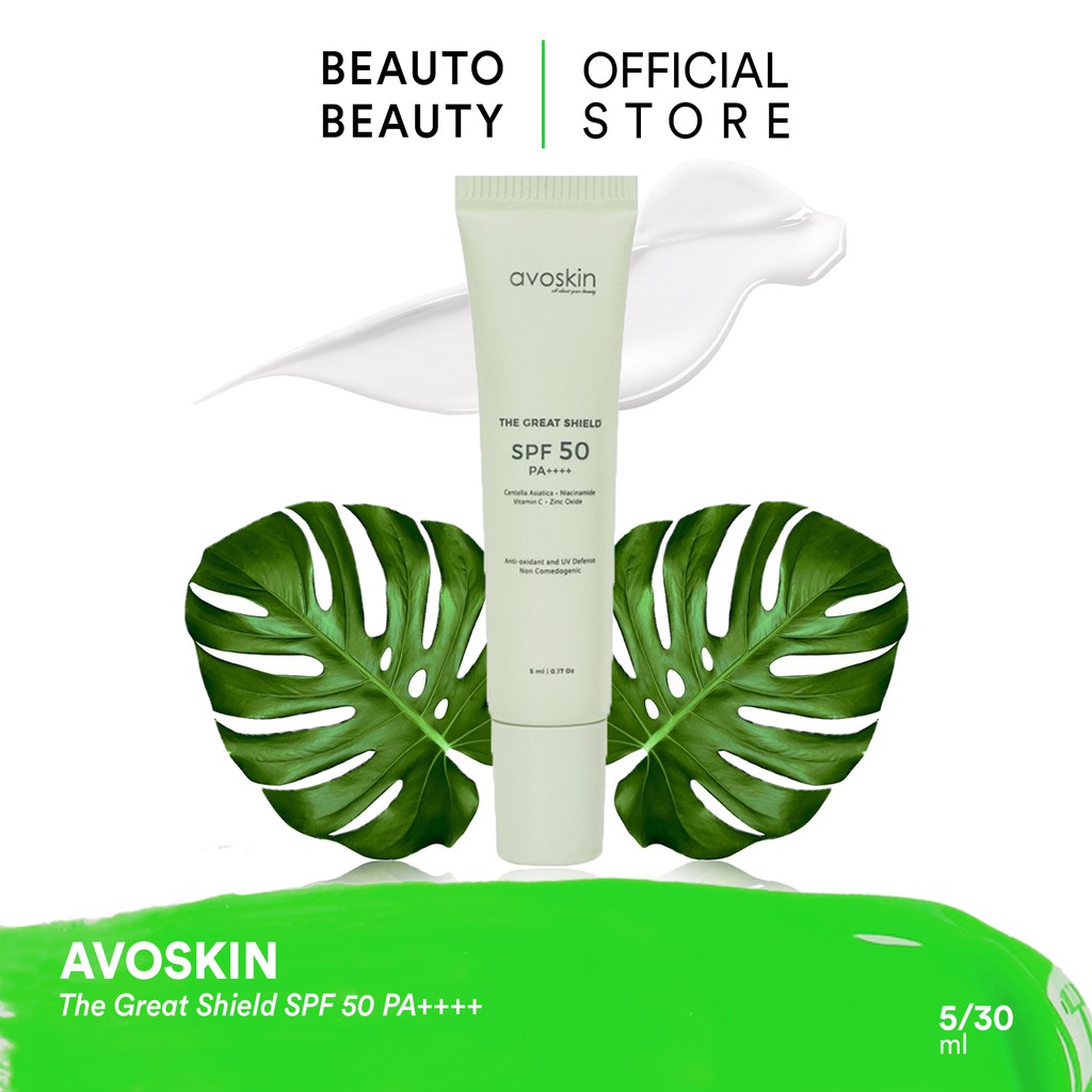 Jual AVOSKIN The Great Shield SPF 50 PA++++ / Indonesia Avo Skin ...