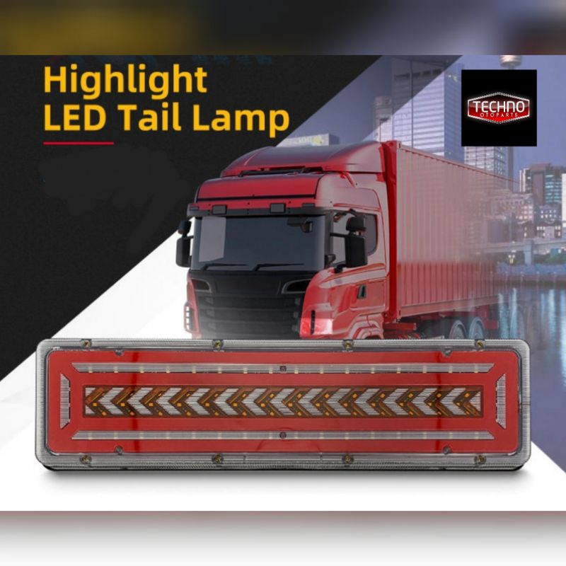 Jual Lampu Led Stoplamp Bak Truk 24v Sein Running Universal 1set 2pcs | Shopee Indonesia