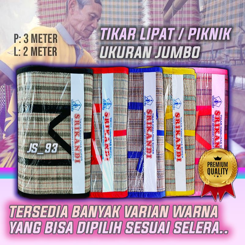 Jual TIKAR PIKNIK JUMBO / ALAS LIPAT UKURAN 3x2 meter | Shopee Indonesia