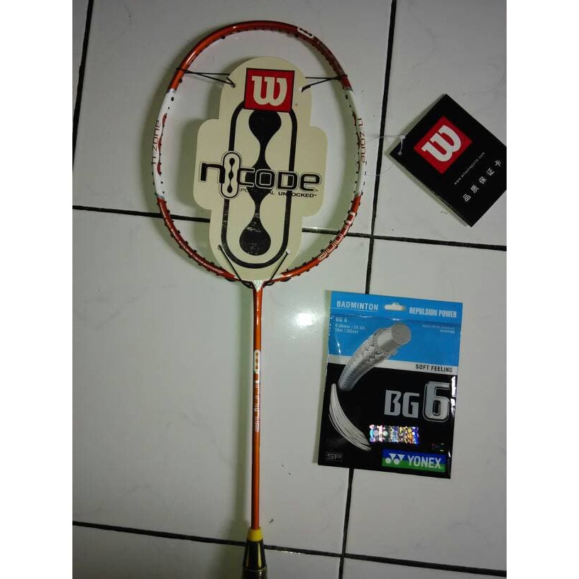 Jual Produk berkualitas Raket Bulutangkis Wilson ( Ncode )orange ...