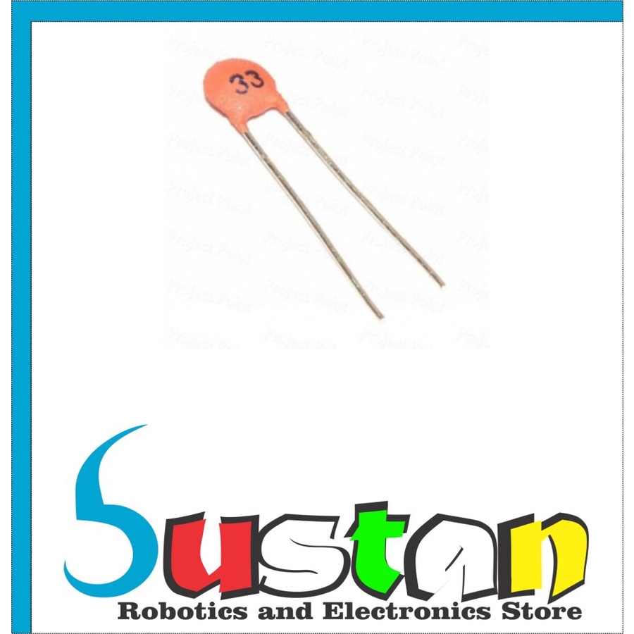 Jual Kapasitor Keramik 33pF 50V Ceramic Capasitor 33 pF capacitor pico ...