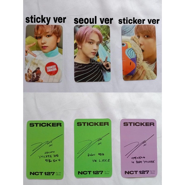 Jual photocard nct 127 sticker unofficial fanmade photocard sticker ...
