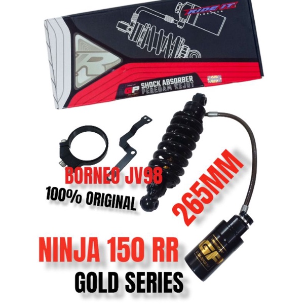Jual MONOSHOCK BELAKANG SHOCK BELAKANG RIDE IT TABUNG PISAH GOLD SERIES NINJA RR 150 265MM NINJA ...