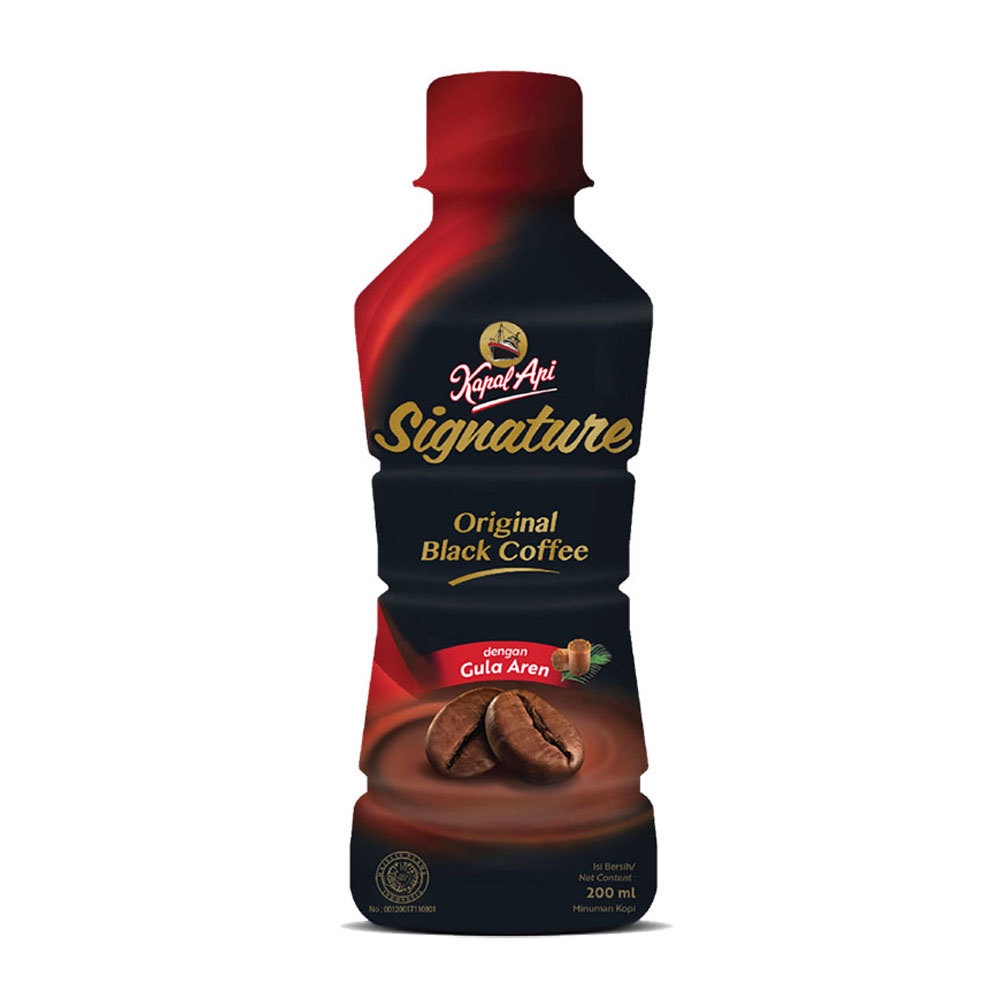 Jual Kapal Api Signature | Original Black Coffee | Siap Minum 200ml ...