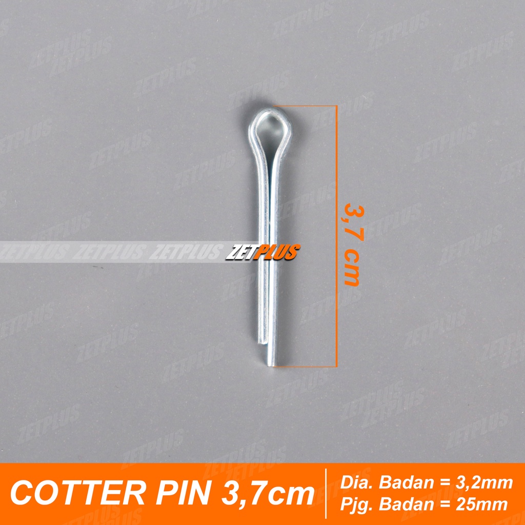 Jual COTTER PIN 3,7 cm (1/8" X 1") /spie pen as roda atv-motor/lock pin ...