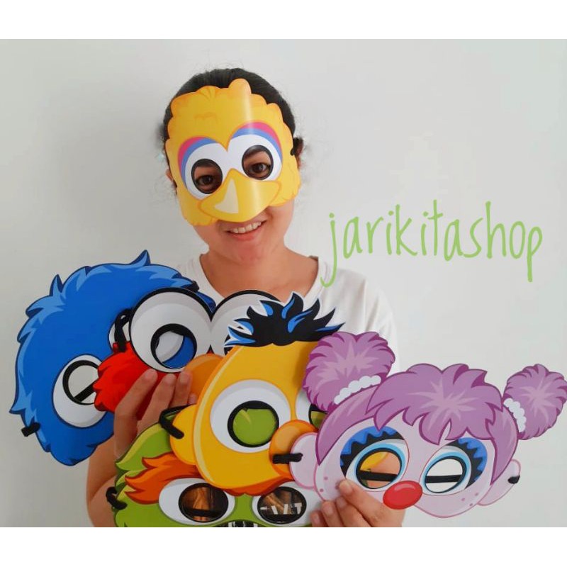 Jual TOPENG KARAKTER SESAME STREET PESTA ULANG TAHUN BIRTHDAY MASK ...
