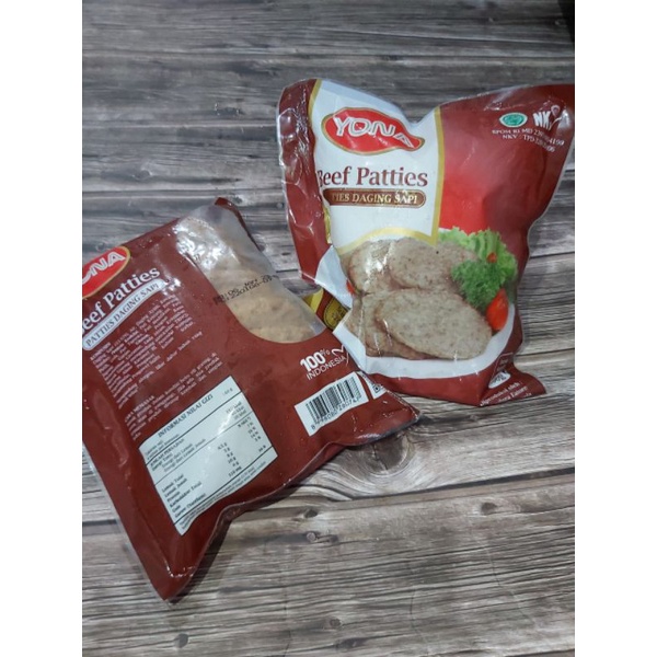 Jual yona BEEF PATTIES 500 gram daging sapi | Shopee Indonesia
