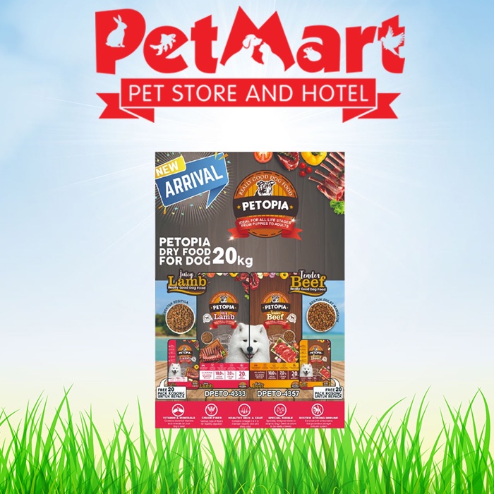 Jual MAKANAN ANJING PETOPIA TENDER BEEF Dog Food 20kg / makanan kering ...