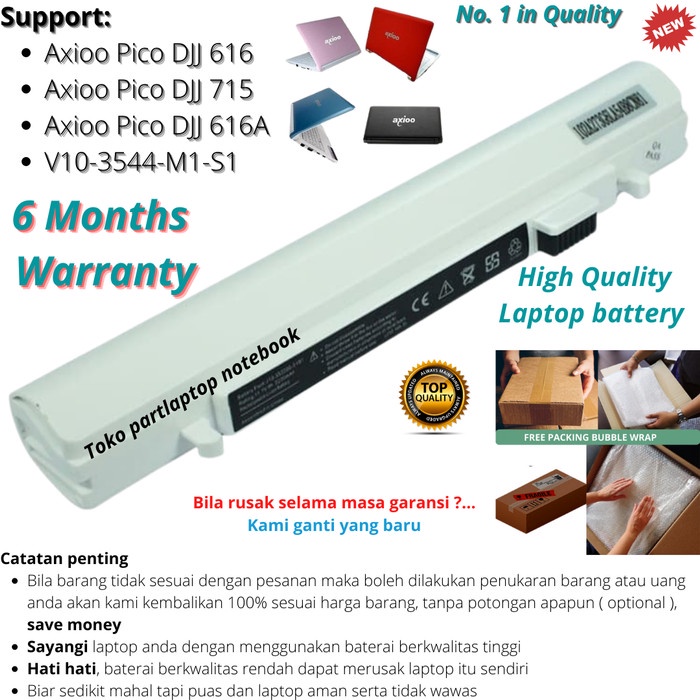 Jual Baterai Axioo Pico djj 616 715 616a battery new original | Shopee ...