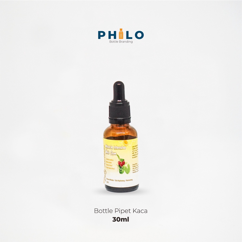 Jual Botol Pipet Kaca Botol Tetes Kaca Serum essential oil Childproof ...