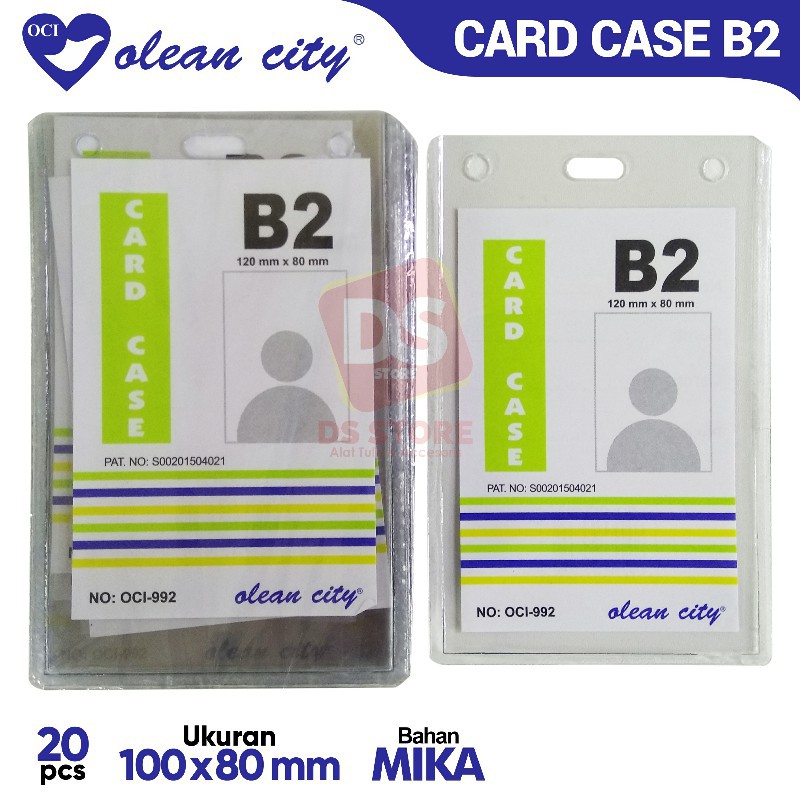 Jual ID CARD CASE / NAME TAG PLASTIK MIKA B2 OLEANCITY | Shopee Indonesia