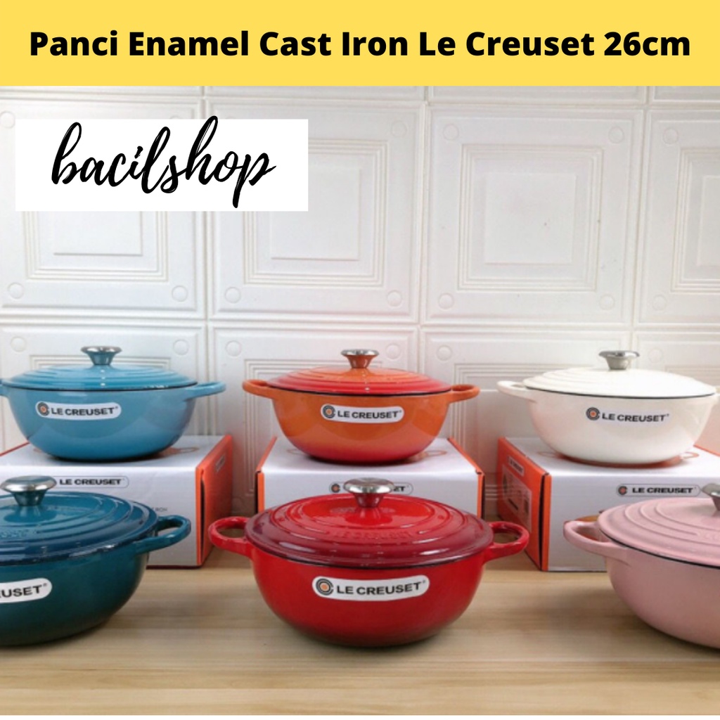 Jual Panci Enamel Cast Iron Le Creuset 26cm | Shopee Indonesia