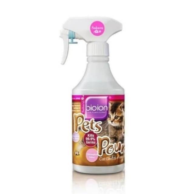 Jual Bioion Pet Pounce Spray SAKURA 500ml Flavor Spray Penghilang Bau ...