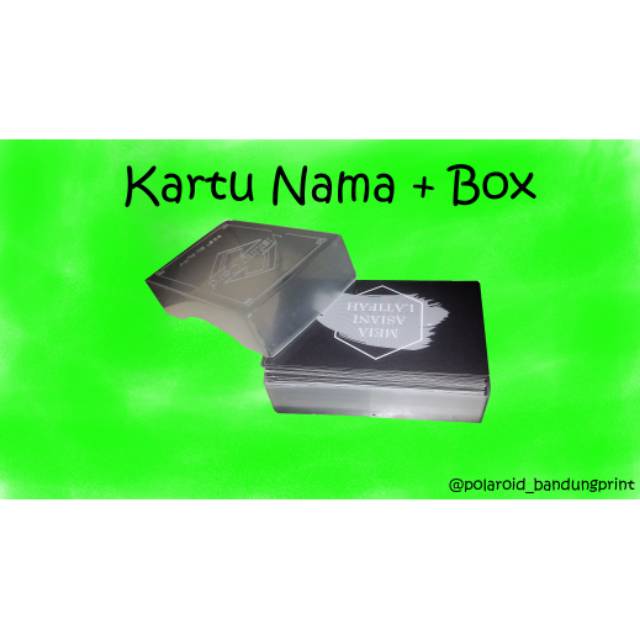 Jual Kartu Nama / Cetak Kartu Nama Bulak balik/2mk + Box | Shopee Indonesia