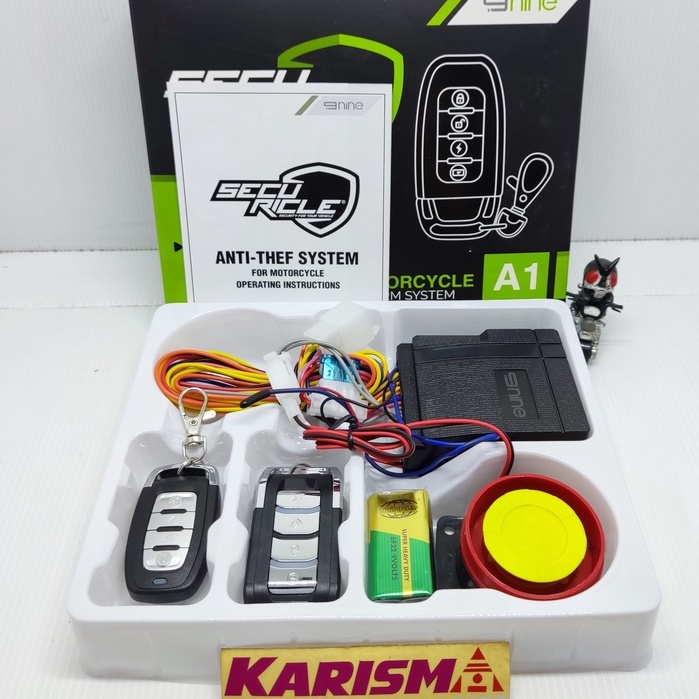Jual ALARM MOTOR UNIVERSAL LUMINOS 9 NINE A1 ASLI SECU RICLE jeda injeksi | Shopee Indonesia