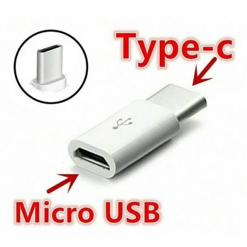 Jual Adapter Conveter Sambungan Micro Ke Type C - Conveter Sambungan ...