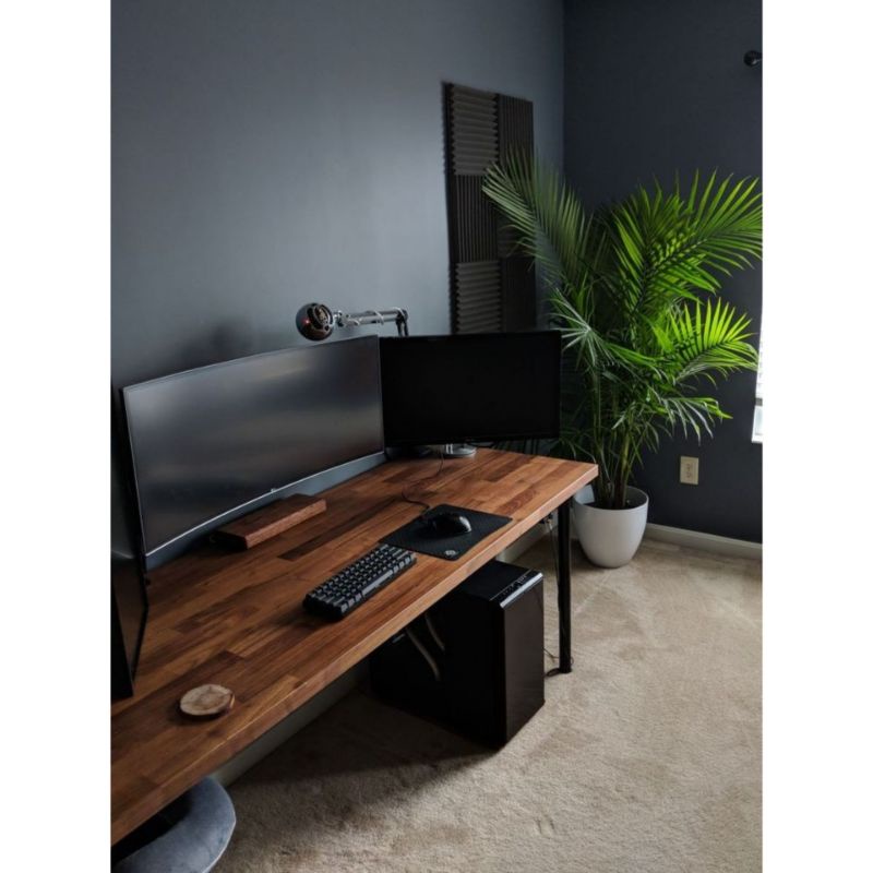 Jual MEJA KAYU KOMPUTER / SETUP PC / MEJA GAMING KOMPUTER / MEJA ...