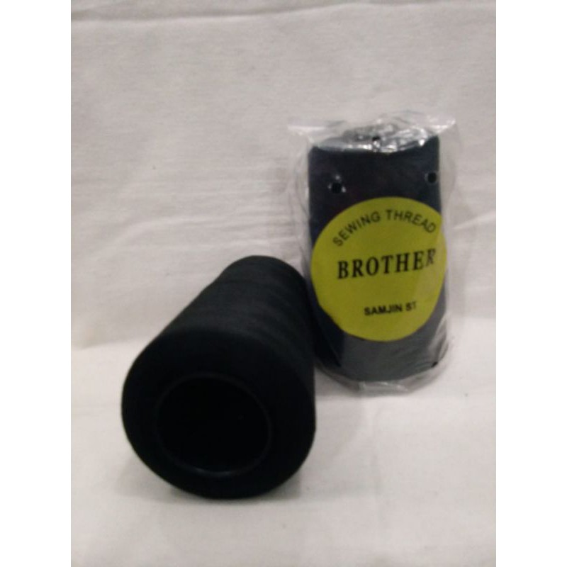 Jual Benang jahit halus 40/2 5000m hitam merk Brother | Shopee Indonesia
