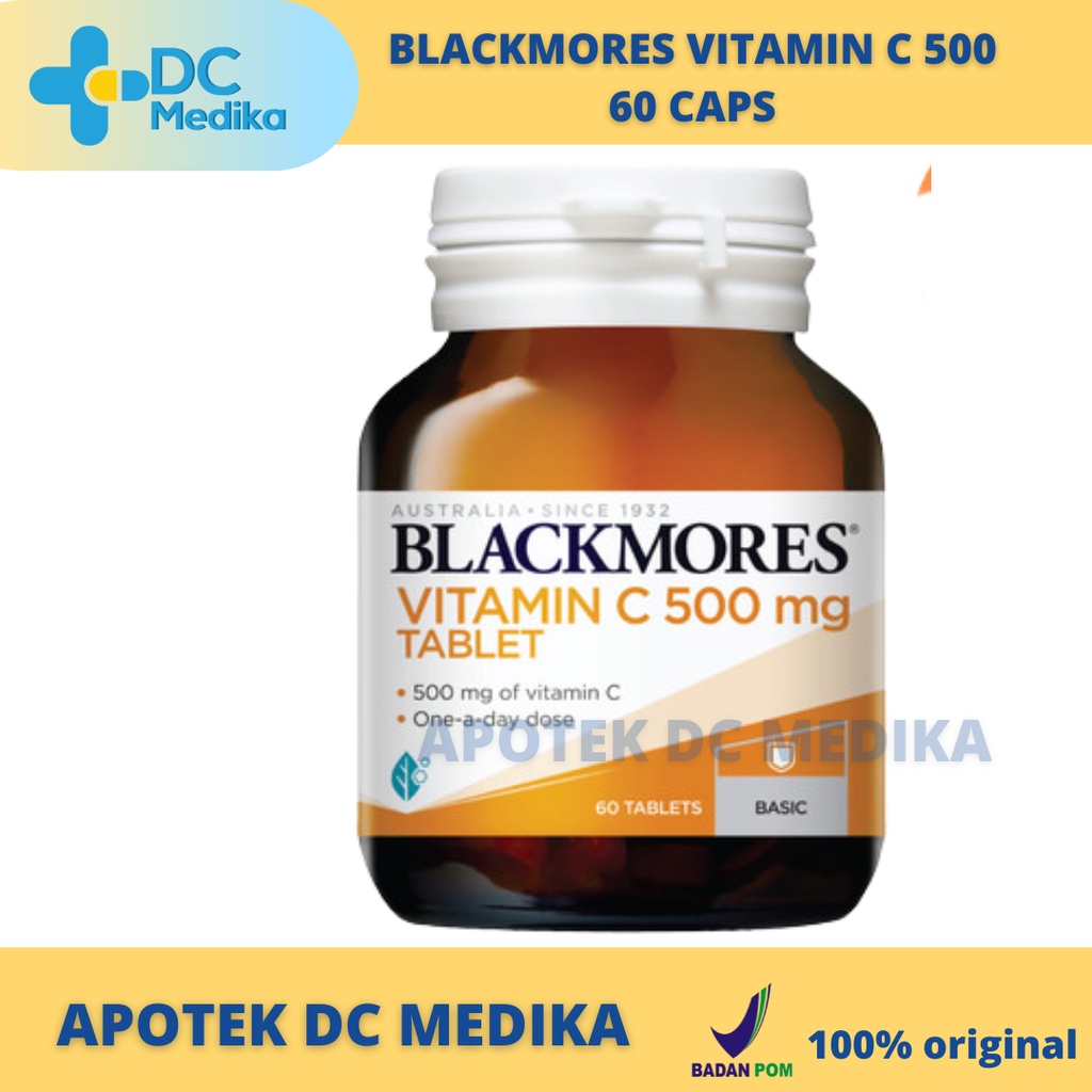 Jual BLACKMORES VITAMIN C 500 / VIT-C / VIT C 500 / 500MG / 60 TABLET / 500 MG / DAYA TAHAN ...