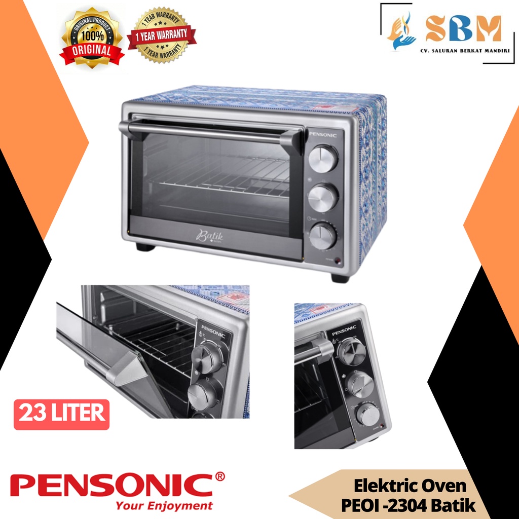 Jual Pensonic Oven Listrik Electric Oven PEOI-2305/PEOI-2304 (23 Liter ...