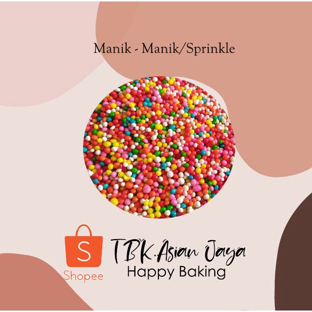 Jual [Repack 50-100g] Sprinkle / Manik Warna Warni Dekorasi Kue ...