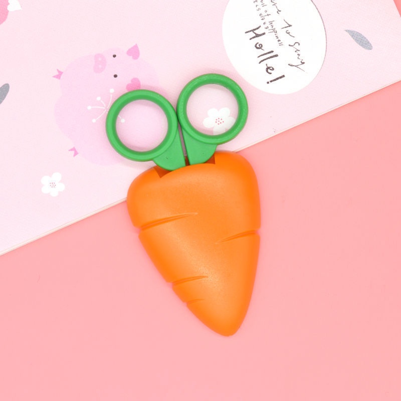 Jual Gunting Kertas Lucu Bentuk Wortel Dengan Tempat Magnet 1035 ...