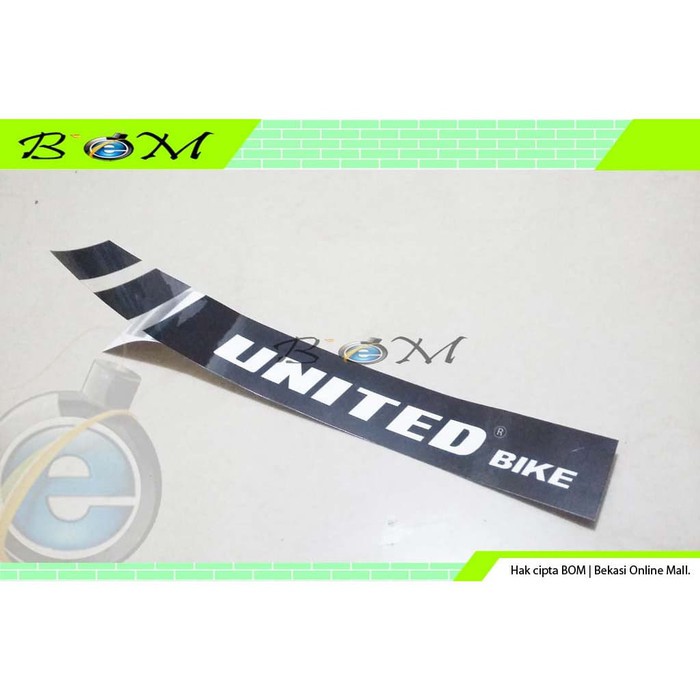Jual sticker stiker decal transparan speda sepeda logo united bening ...