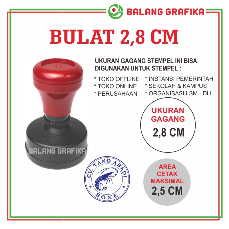 Jual Stempel Custom Stampel Flash Warna Otomatis Usaha Cap Toko ...