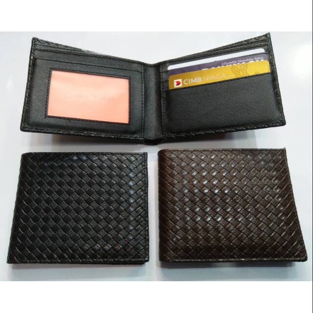 Jual Dompet pendek lipat cowok tikar kilap | Shopee Indonesia
