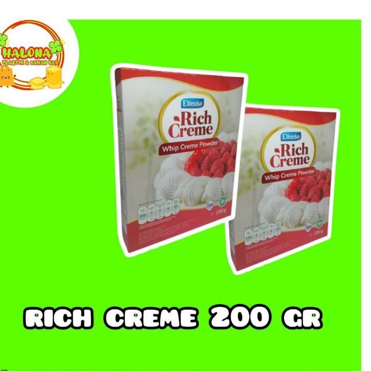Jual Whip Cream Rich Cream Elenka 200gr | Shopee Indonesia