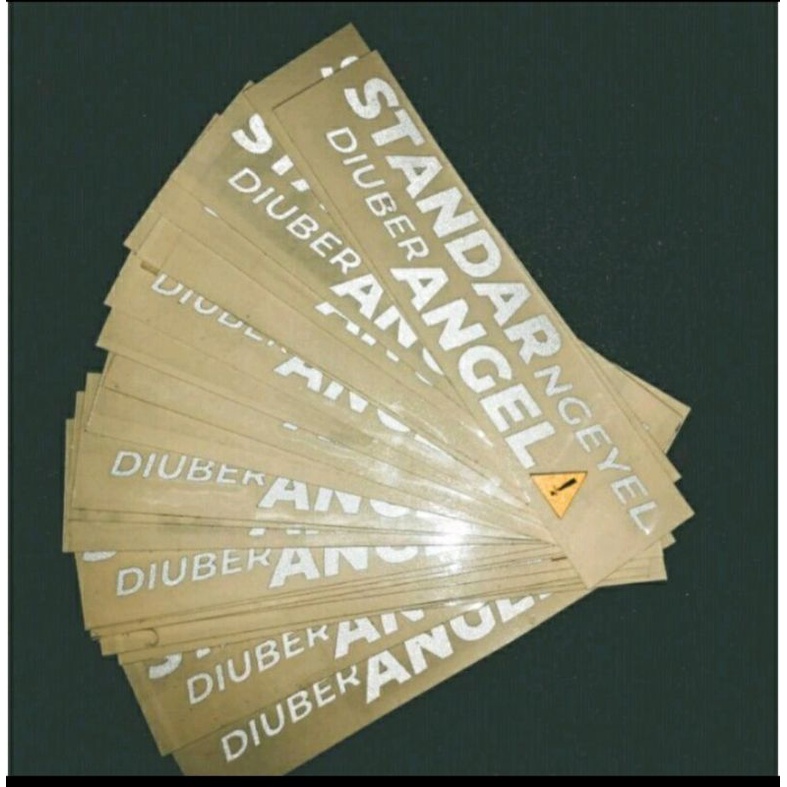 Jual cuthing sticker STANDAR NGEYEL DI UBER ANGEL viral! | Shopee Indonesia