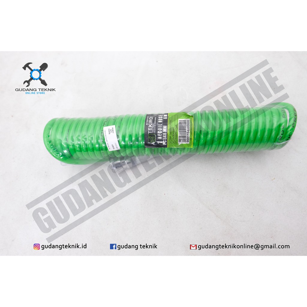 Jual TEKIRO Selang Recoil 6 Meter - Selang Angin 6M Tekiro Selang ...