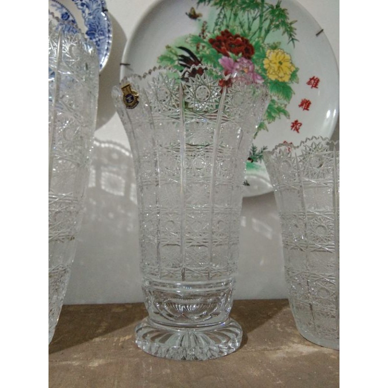 Jual vas crystal bohemia cutting 500pk asli ceko | Shopee Indonesia