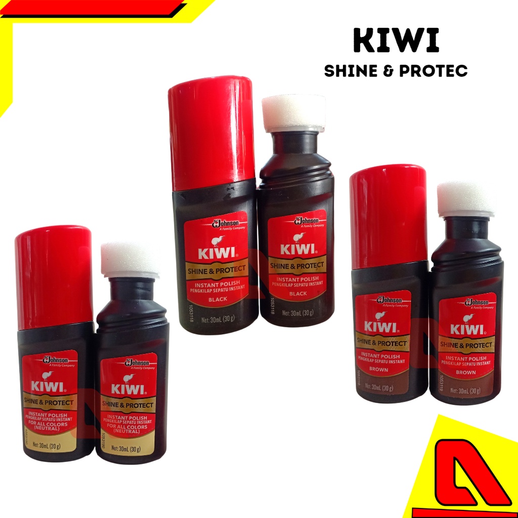 Jual SEMIR SEPATU / SHOE POLISH / HITAM KIWI COKLAT KULIT CAIR OLES INSTAN | Shopee Indonesia