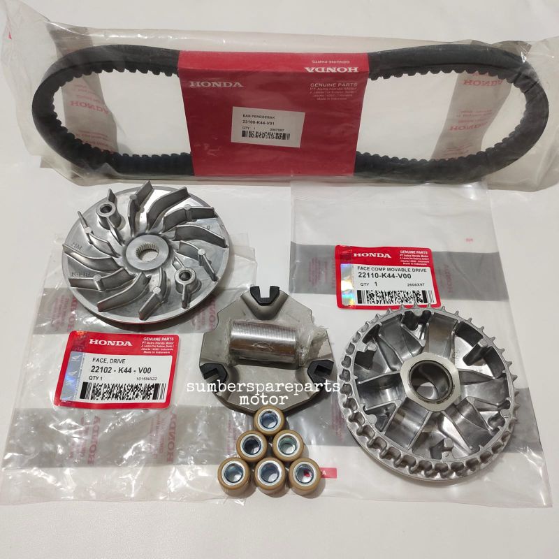 Jual Paket Cvt Van Belt + Rumah Roller Set + Kipas Roller Beat Pop Beat Fi Esp Vario 110 Fi Esp ...