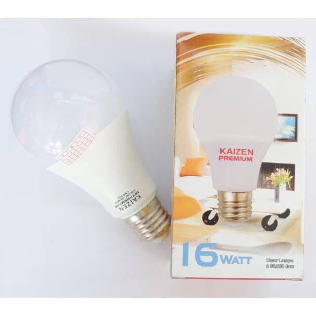 Jual Lampu Bohlam LED 16W KAIZEN Type Premium (GARANSI 1 TAHUN) | Shopee Indonesia