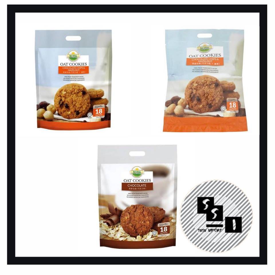 Jual Naturell Oat cookies Original/ hazelnut / chocolate/ Biscuits Oat ...