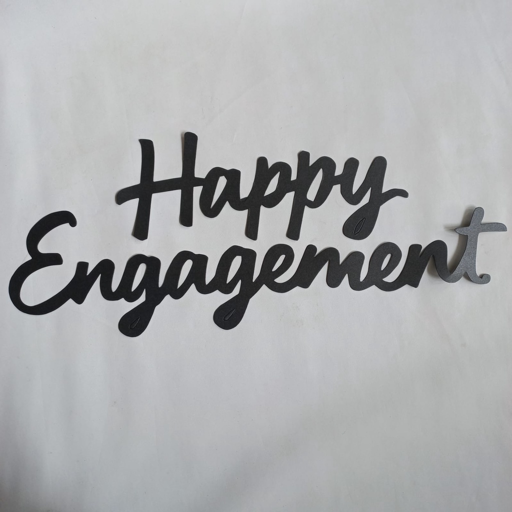Jual Tulisan Dekorasi Backdrop Happy Wedding Engagement Birthday Karton ...