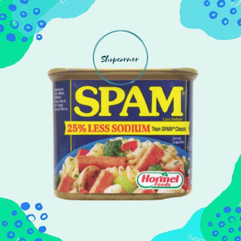 Jual Spam USA 25% less sodium 340gr | Shopee Indonesia