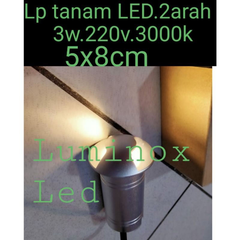 Jual lampu underground light 2arah 2sudut 3watt 3w / lantai led 3 watt ...